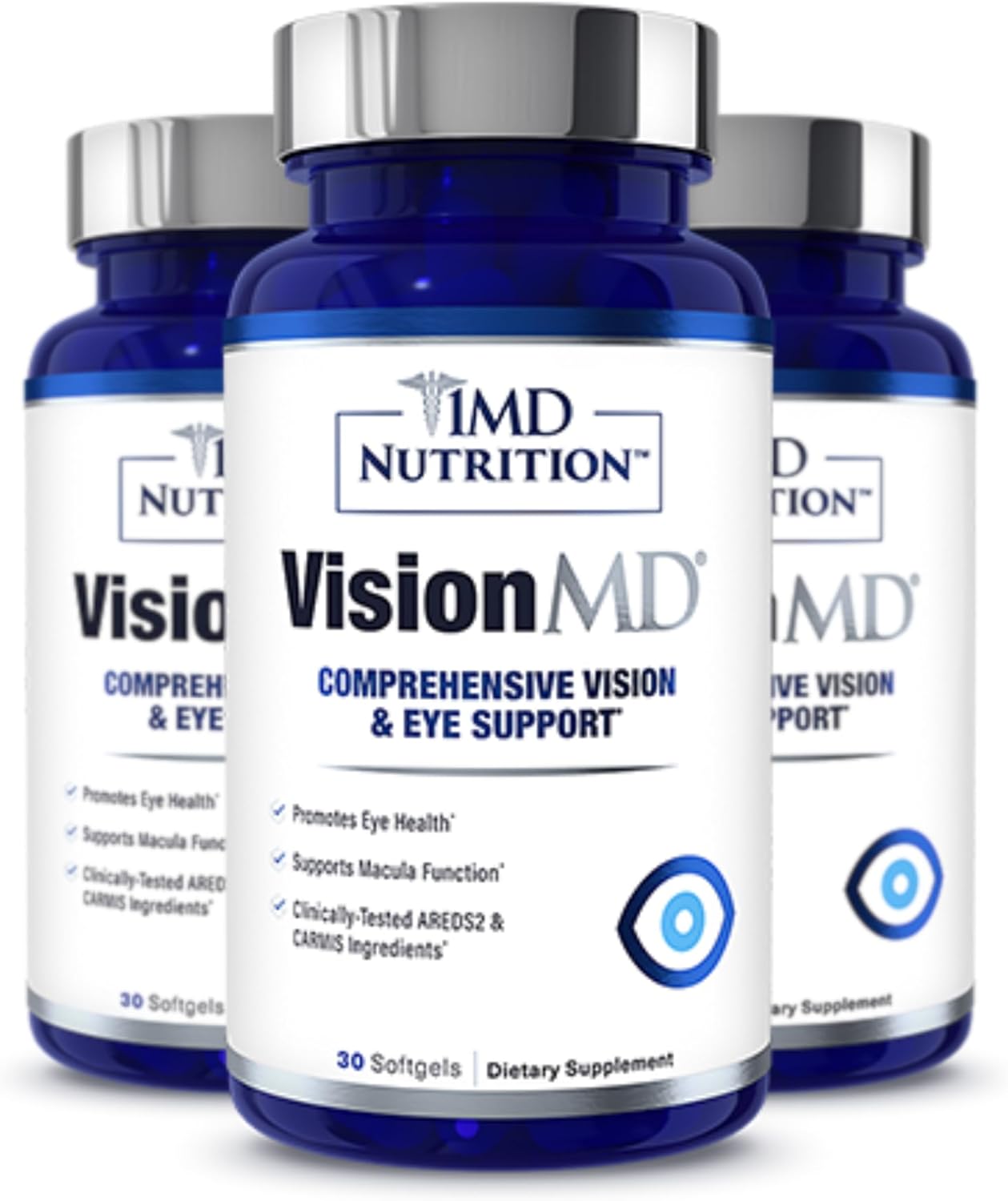 Amazon.com: 1MD Nutrition VisionMD Eye Vitamin CARMIS - with Lutein ...
