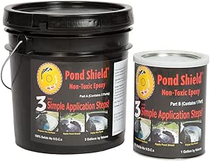 Pond Armor SKU-TAN-3GA Non-Toxic Pond Shield Epoxy Paint, 3-Gallon, Tan ...