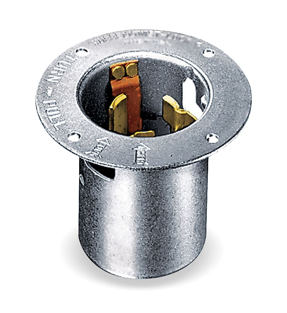 Hubbell CS8175 Locking Inlet, 50 amp, 480V, 3 Pole and 4 Wire: Amazon ...