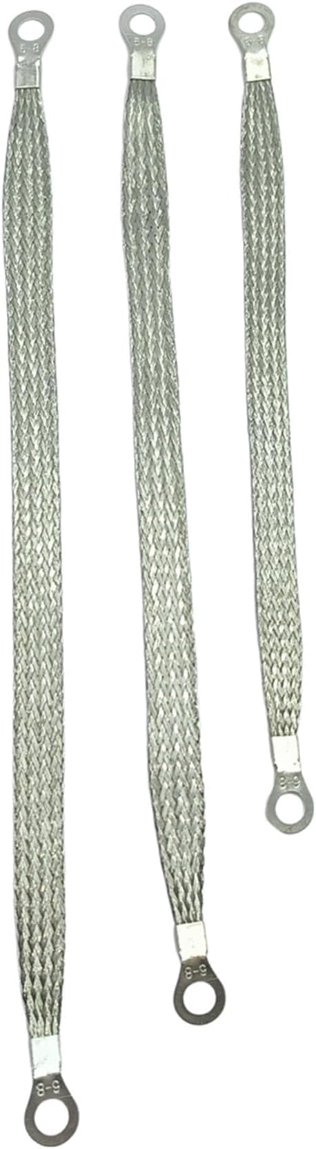 Amazon.com: Bstenky 4PCS 20" x 0.5" Silver Copper Tinned Braided Ground ...