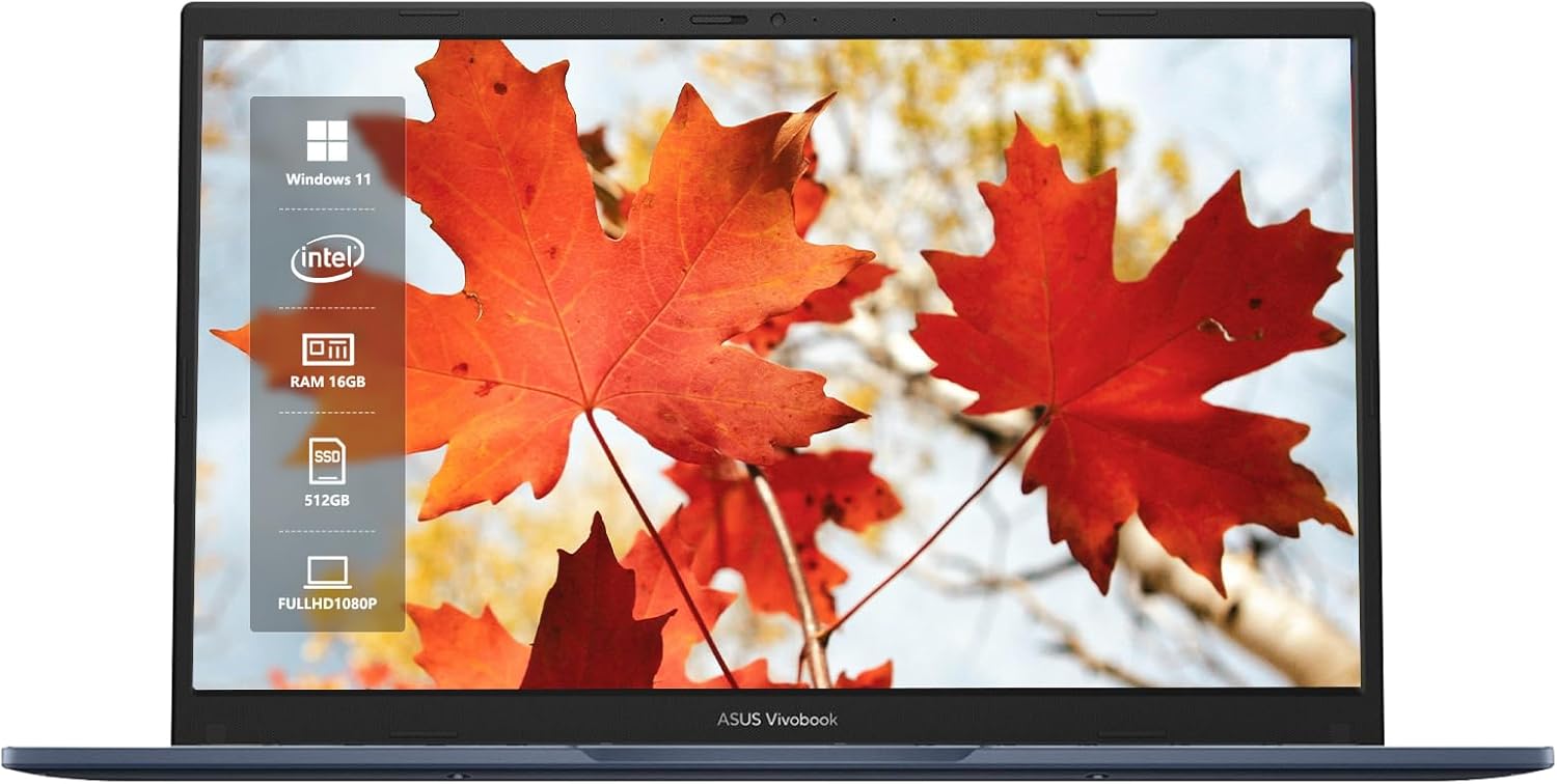 ASUS Vivobook 14" FHD 1920 x 1080 Laptop, Intel Core i3-1215U, 16GB RAM ...