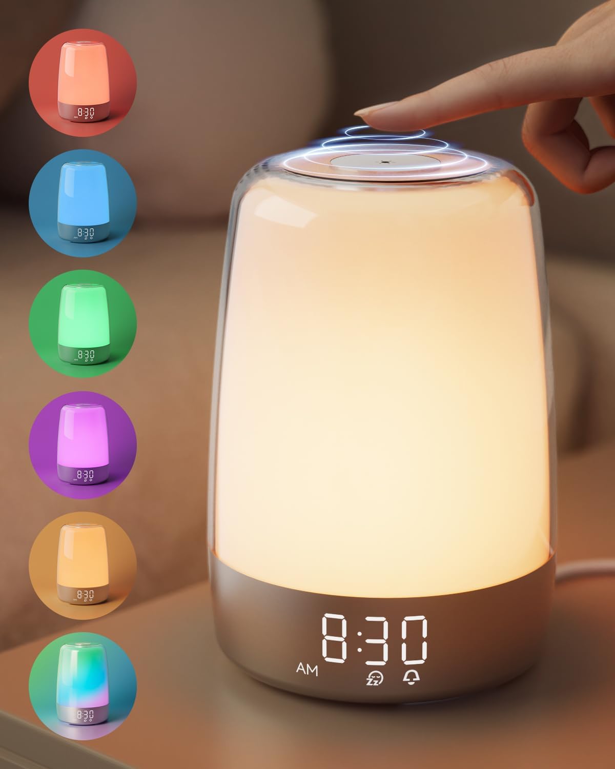 Amazon.com: Sunrise Alarm Clock, Wake Up Light for Snoozer, Touch Night ...