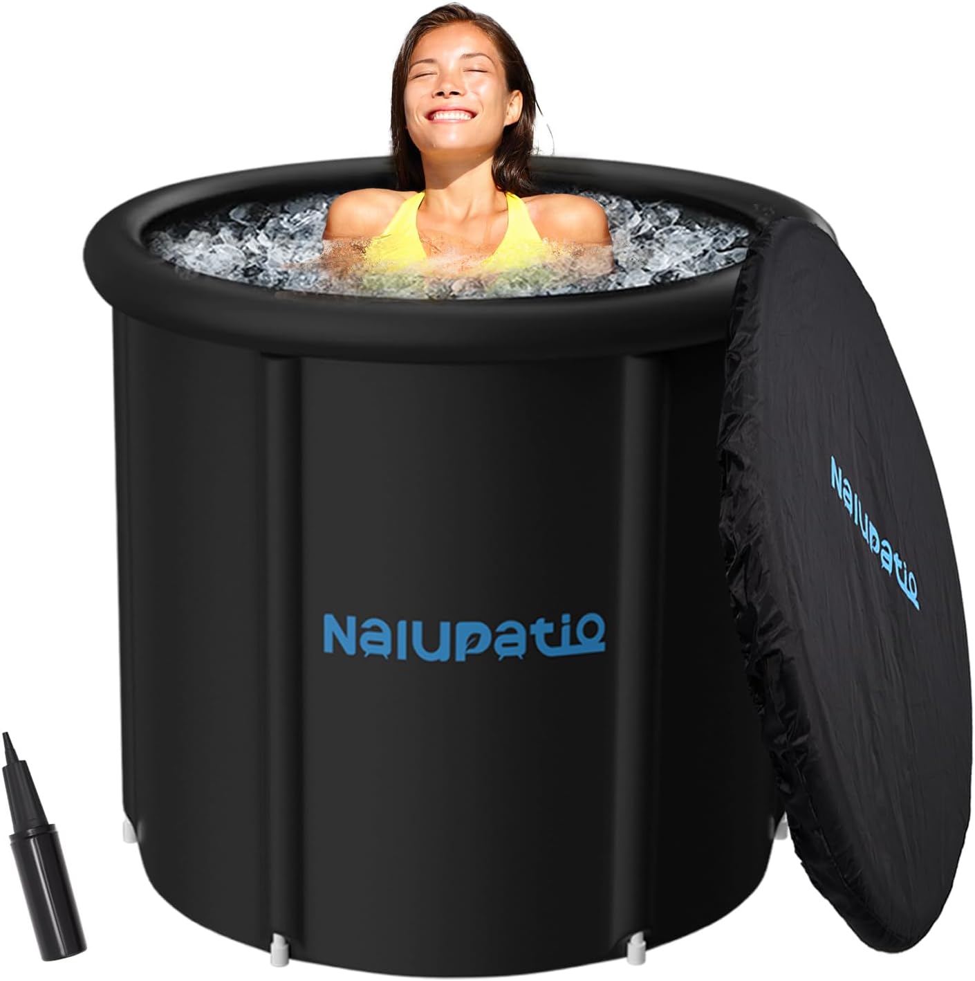 Amazon.com: CHILAMICS Ice Bath Tub Outdoor with Lid Portable Bathtub ...