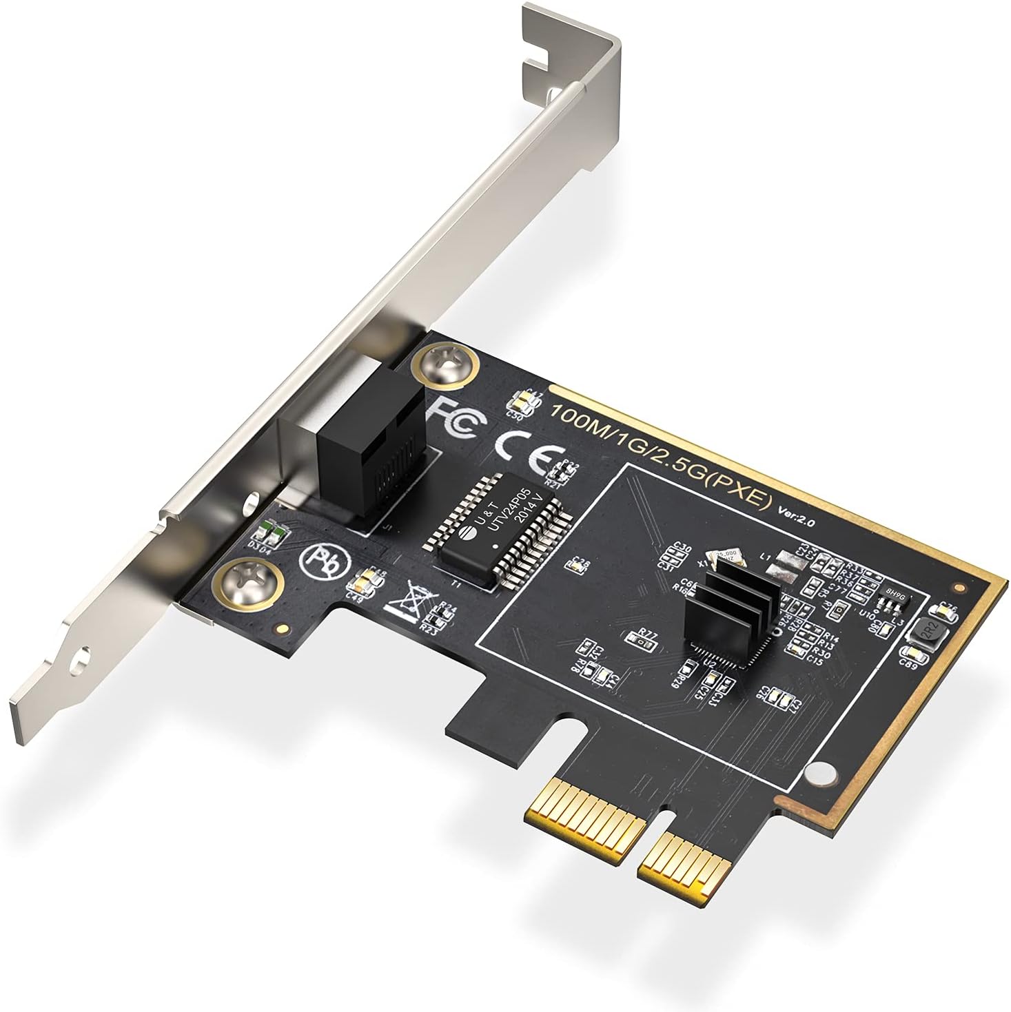 Amazon.com: WAVLINK 5GB PCIe Network Card, PCIe to 5 Gigabit Ethernet ...