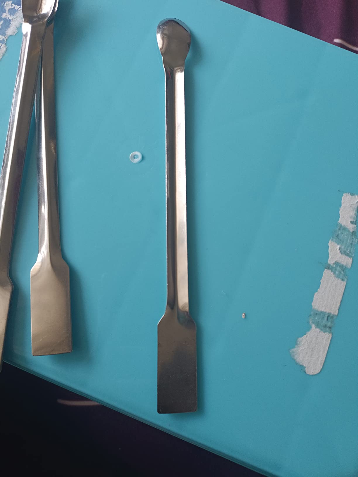 Labworld Stainless Steel Micro Wire Spatula Spoon double ended for ...