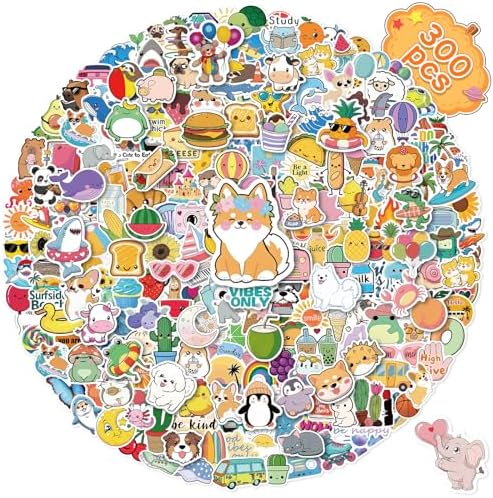 Amazon.com: JIXZEN 300 PCS Water Bottle Stickers for Kids,Cute ...