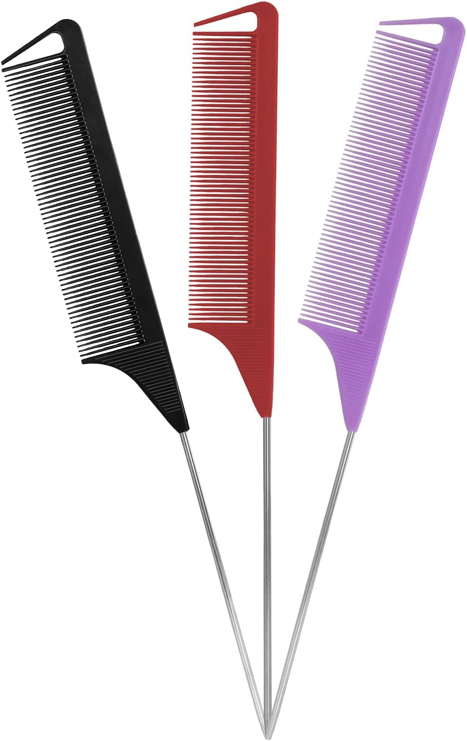 Amazon.com : Rat Tail Combs Parting Comb: 3Pcs Rat Tail Comb Set, Long ...