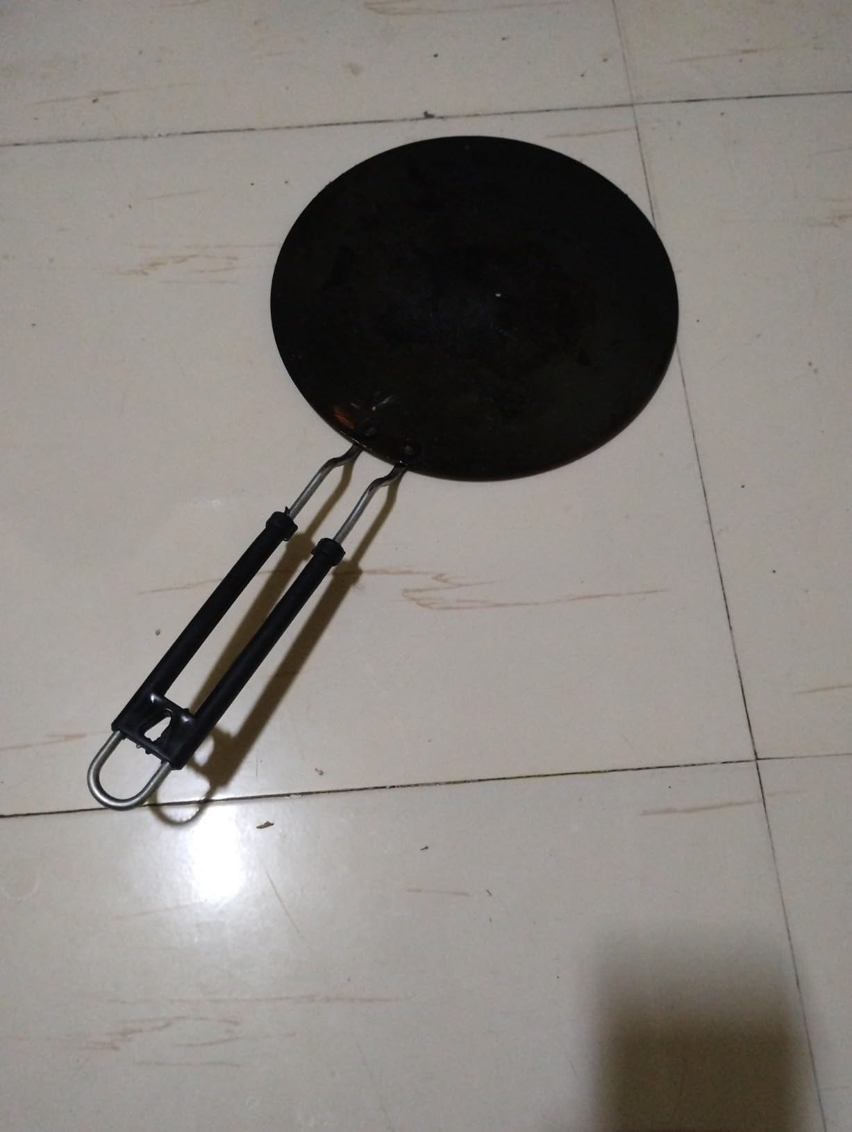 Buy Loha Tawa for Roti Flat Iron Tawa Wider Base Cast (Stainless Steel ...