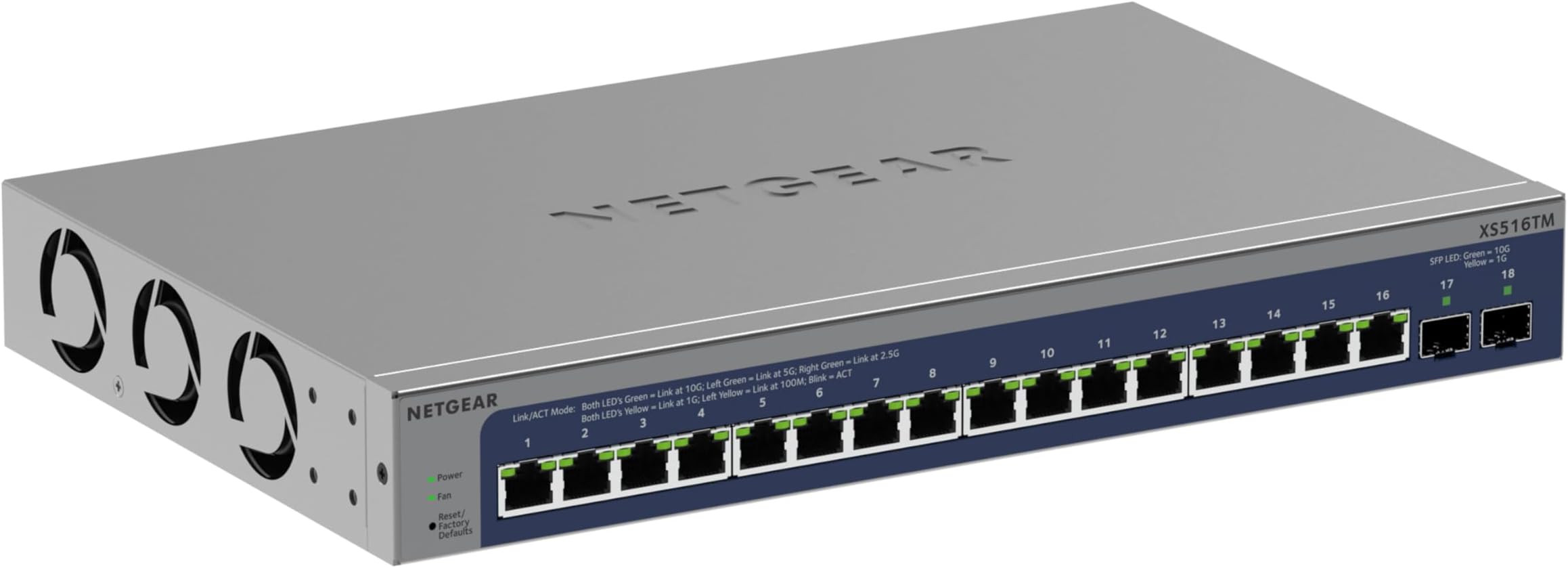 Amazon.com: NETGEAR 18-Port 10G/Multi-Gigabit Ethernet Smart Switch ...