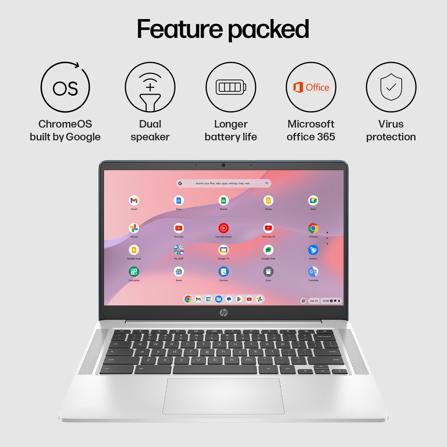 Buy HP Chromebook x360 Intel Celeron N4120 14 inch(35.6 cm) Micro-Edge ...