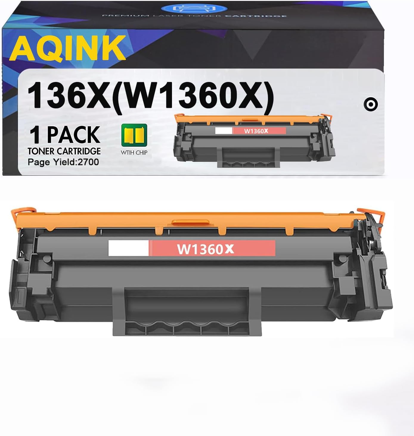 Amazon.com: 136X W1360X 黑色碳粉匣高容量,可替換 HP W1360A W136A 碳粉匣,相容於 Laserjet ...