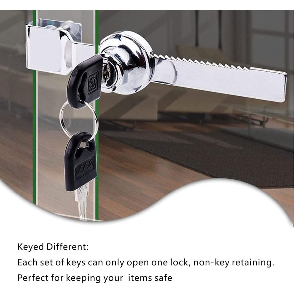 Sliding Glass Cabinet Lock Olympus Lock 429R Pin Tumbler Showcase