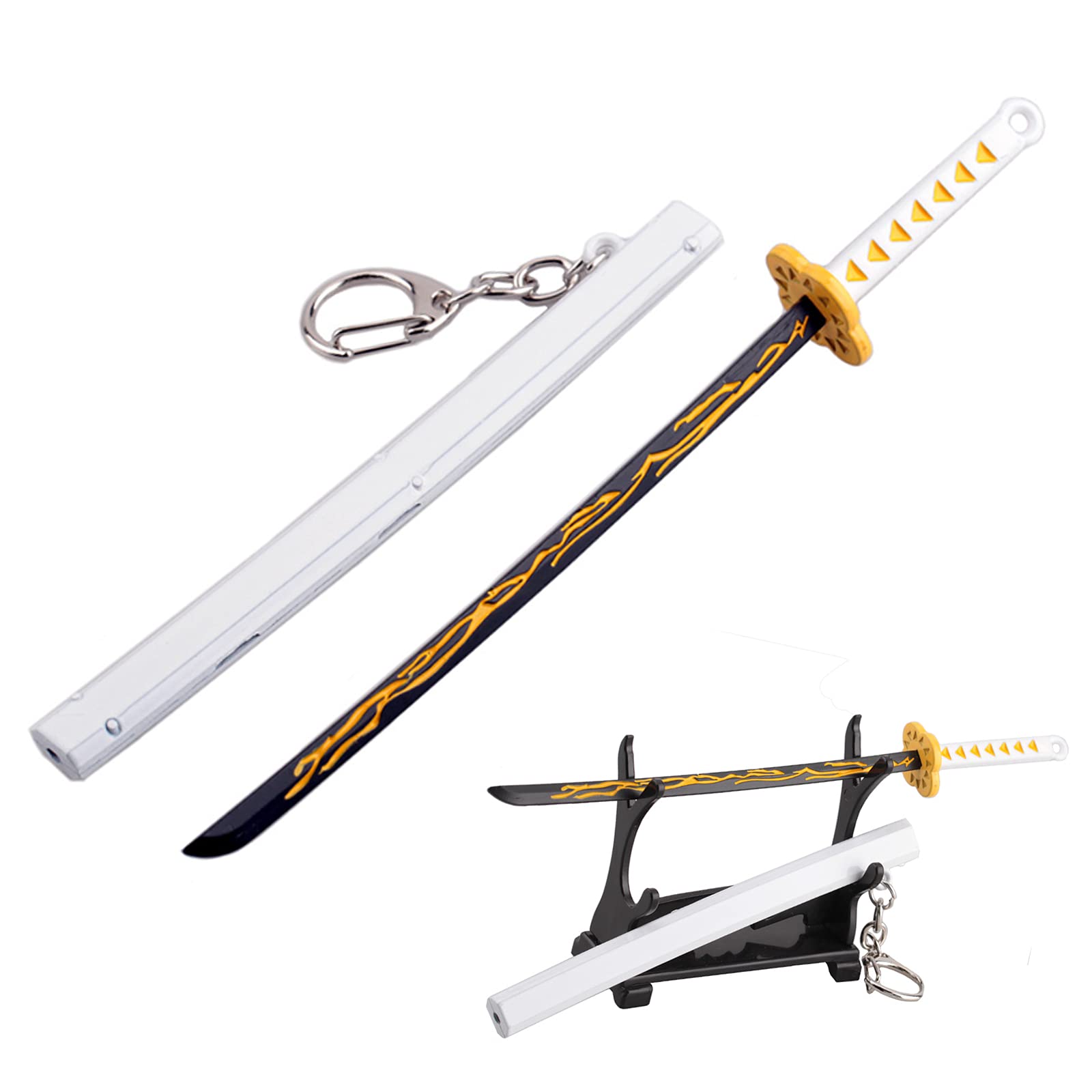 Buy Anime Demon Slayer Keychain Tanjirou Shinobu Zenitsu Blade with ...