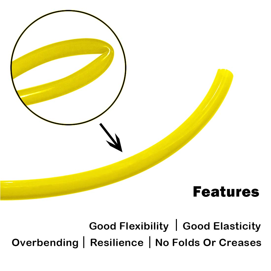 Snapklik.com : Beduan 6mm X 4mm Yellow Pneumatic Tubing Pipe PU ...