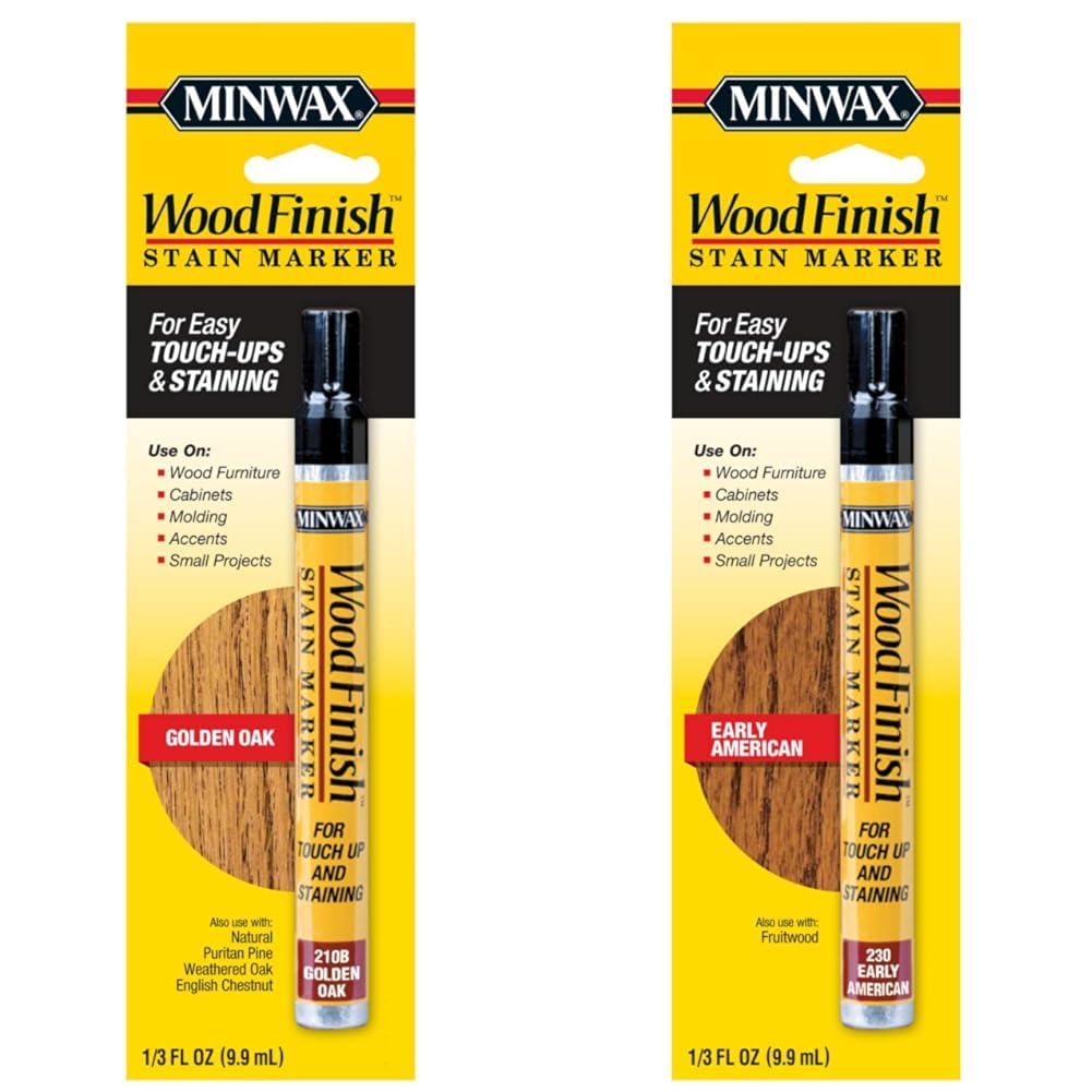 Minwax Golden Oak Wood Stain Marker 63481000 & Early American Wood ...