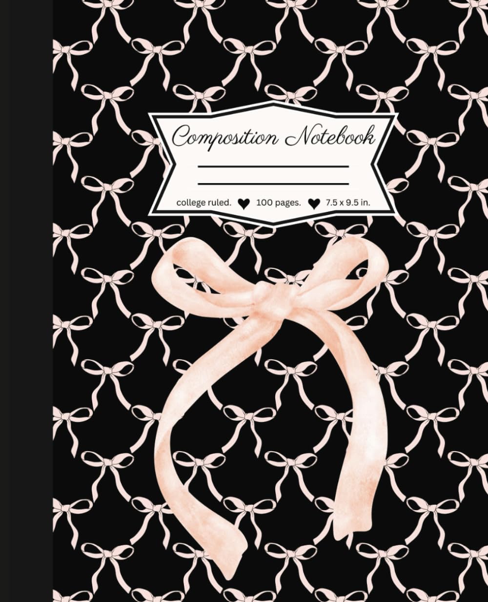 Amazon.com: Coquette Notebook: Pink and Black Cute Composition College ...