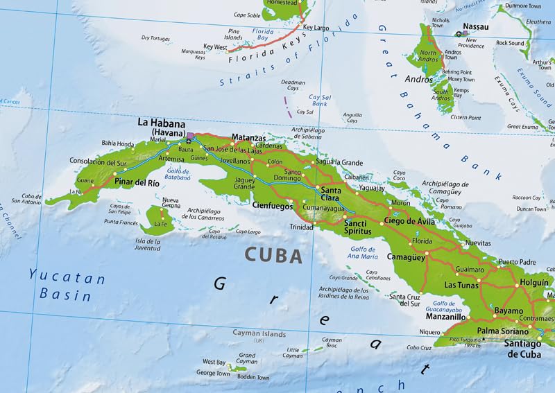 Labeled Map Of The Caribbean Geography Caraïbisch Gebied