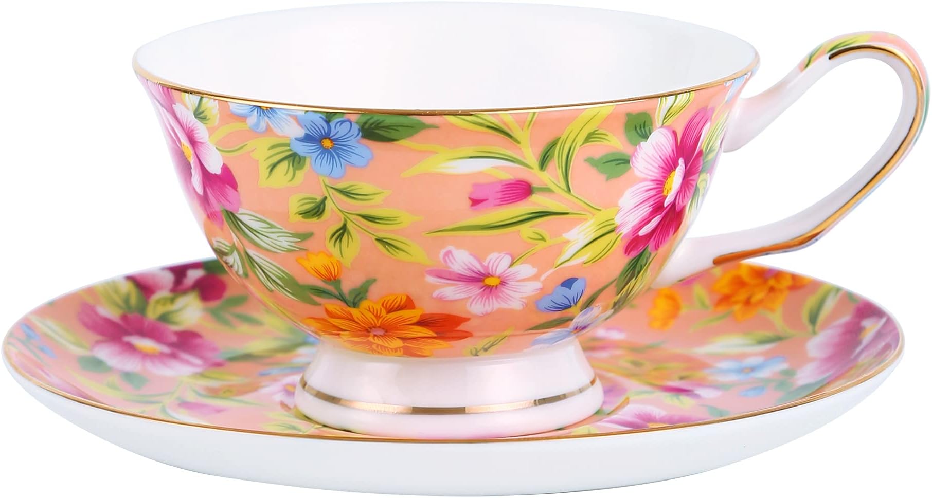 Amazon.com: Kate Spade New York Make It Pop Cup & Saucer Set, 1.30 ...