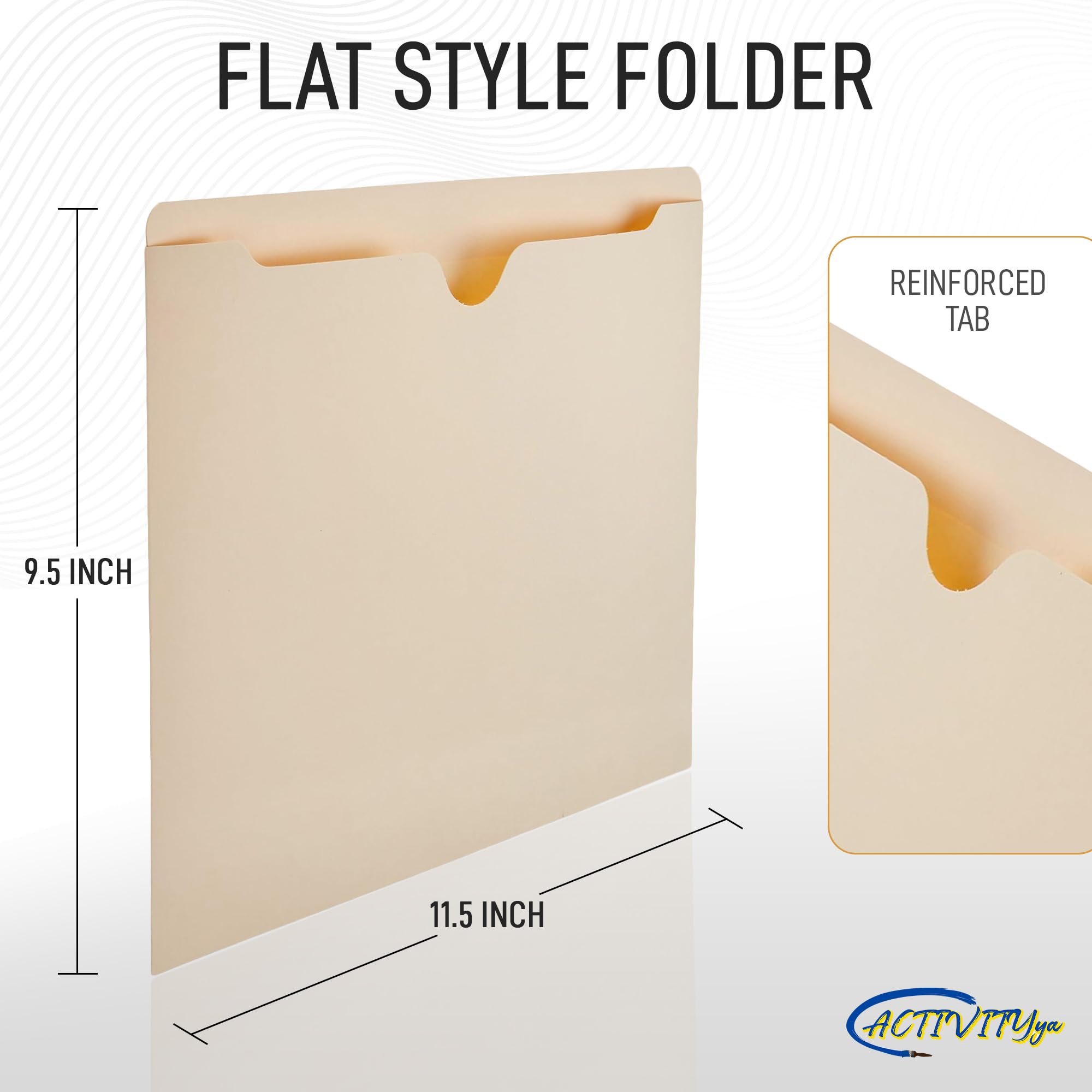 Snapklik.com : Manila File Jackets, Flat-No Expansion, Letter Size ...