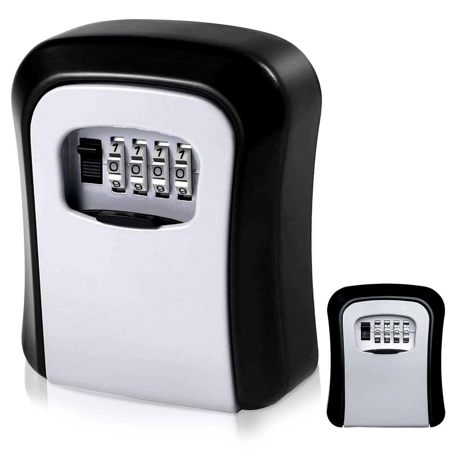 SULIVES Key Safe Wall Mounted, Heavy Duty Lock Box for Indoor/Outdoor ...