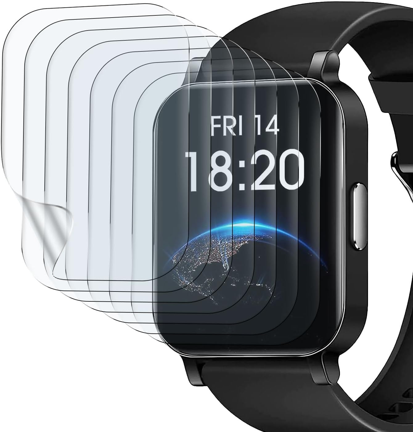 Amazon.com: Msvueioe 8 Pack for 1.4" Smartwatch Screen Protector, Soft ...