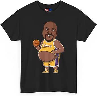 Amazon.com: Fat Shaq Funny T-Shirt – Big Boy Basketball Meme Tee ...