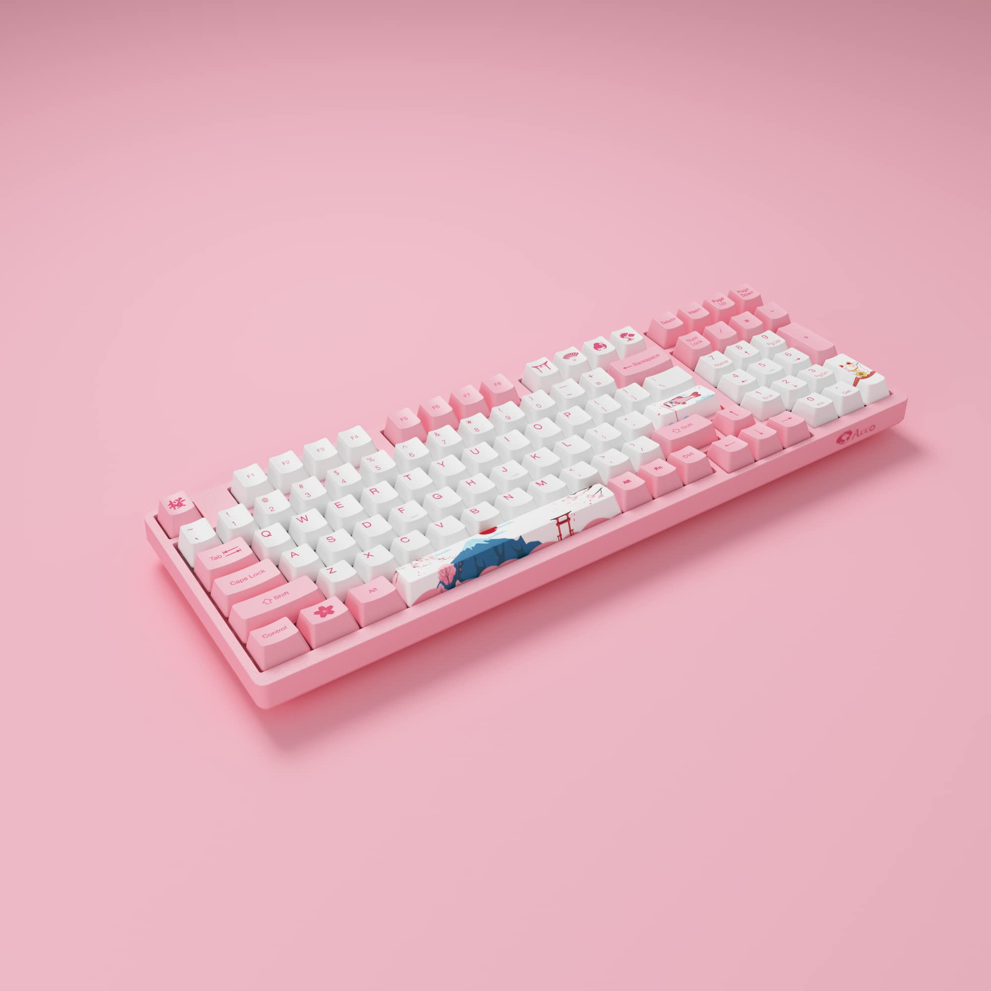 Akko 3098 Tokyo Mechanical Gaming Keyboard with Pink Linear Switch, PBT ...