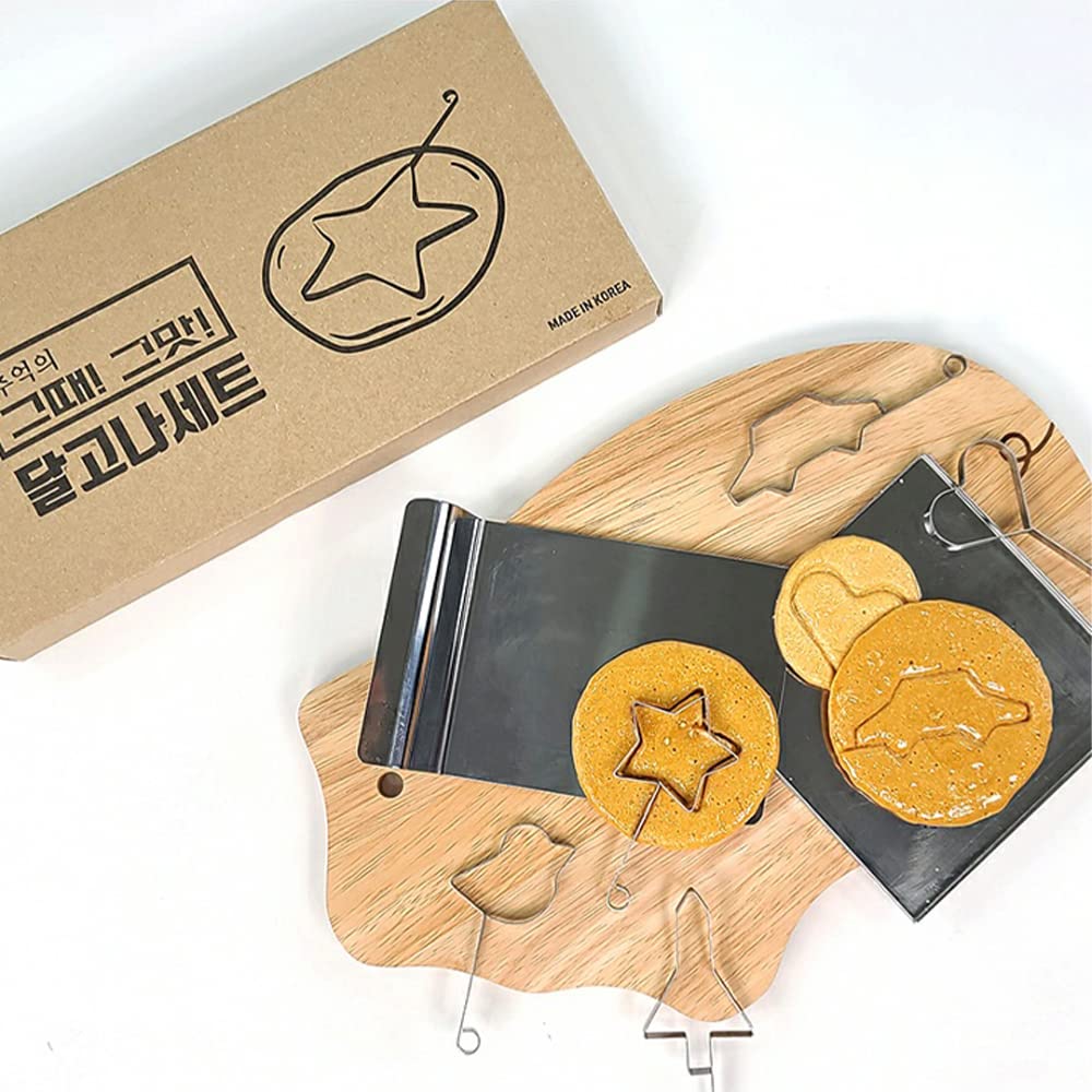 Buy Living QQ Nostalgic Korean Street Food Dalgona Kit, Set of 9 Pieces ...