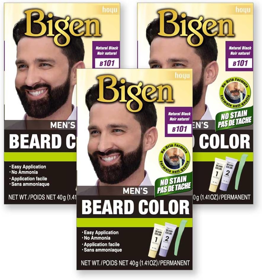 Amazon.com : Bigen Ez Color For Men M2 Real Black Kit (3 Pack) : Beauty ...