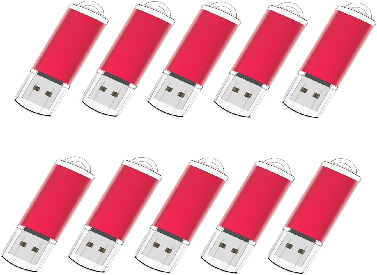 Amazon.com: RAOYI 10 Pack 64GB USB Flash Drive USB 2.0 Memory Stick ...