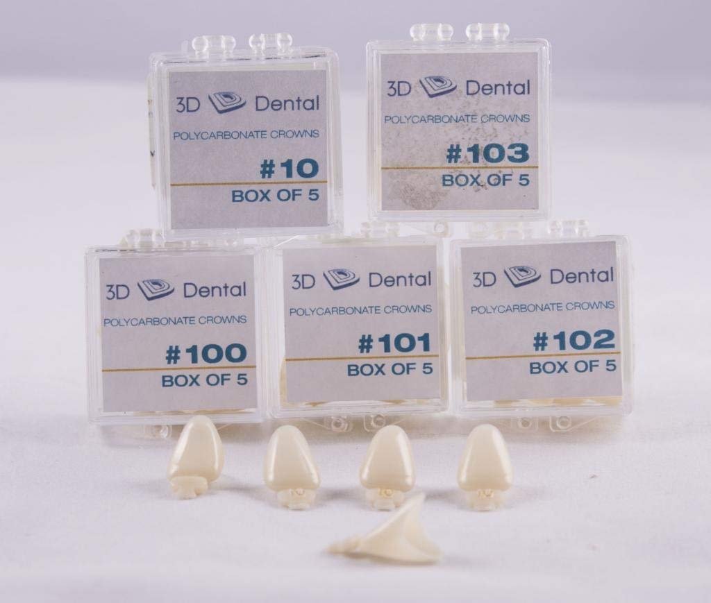 Amazon.com: 3D Dental PCP29 Polycarbonate Crowns, Type #29, Pack of 5 ...