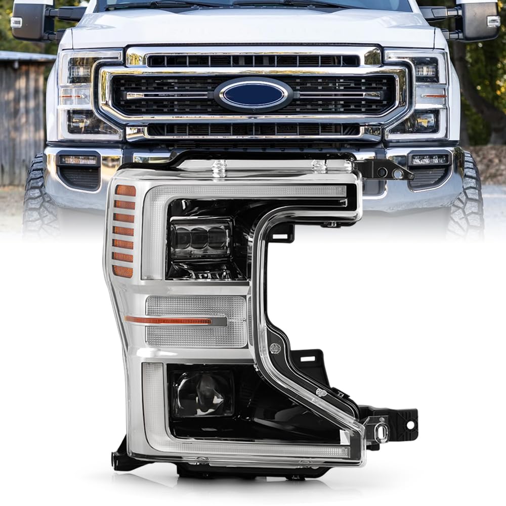Snapklik.com : For 2020-2022 Ford F250 F350 SuperDuty Chrome Trim LED ...