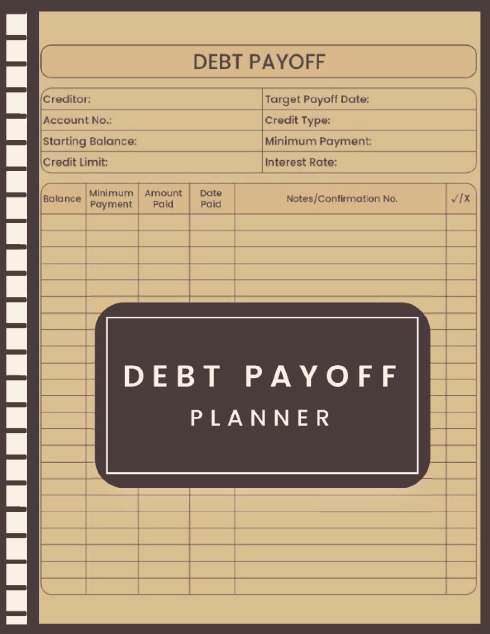 Debt Payoff Planner: Simple Debt Payoff Tracker to Pay off Your Debts ...