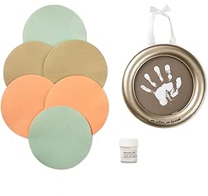 Amazon.com : Hallmark Baby Handprint Frame Kit (Orange, Green, Brown ...
