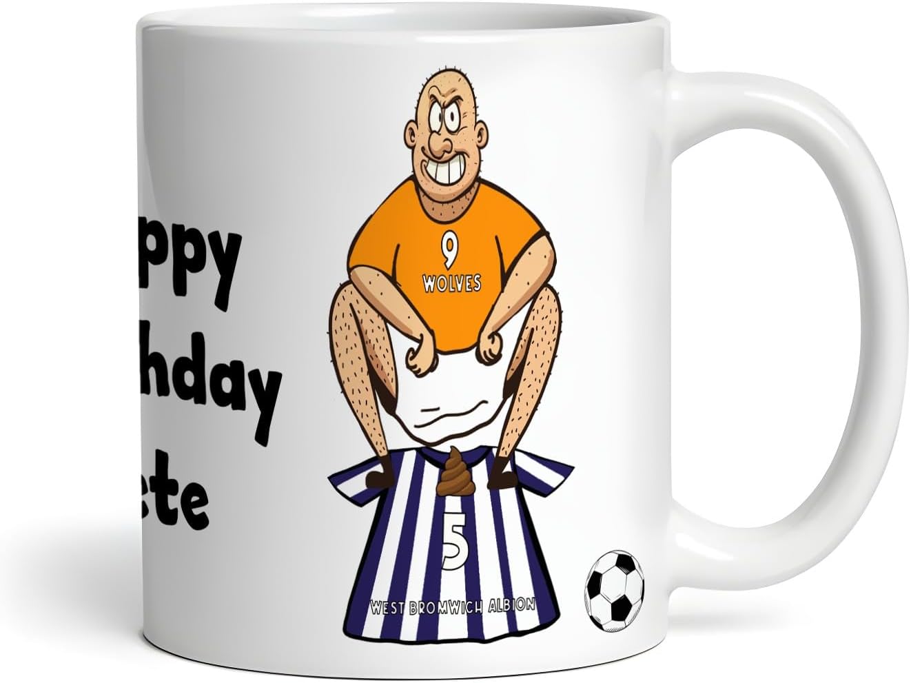 Personalised Wolves vs West Brom Mug - Football Gift for Men - Rivalry ...