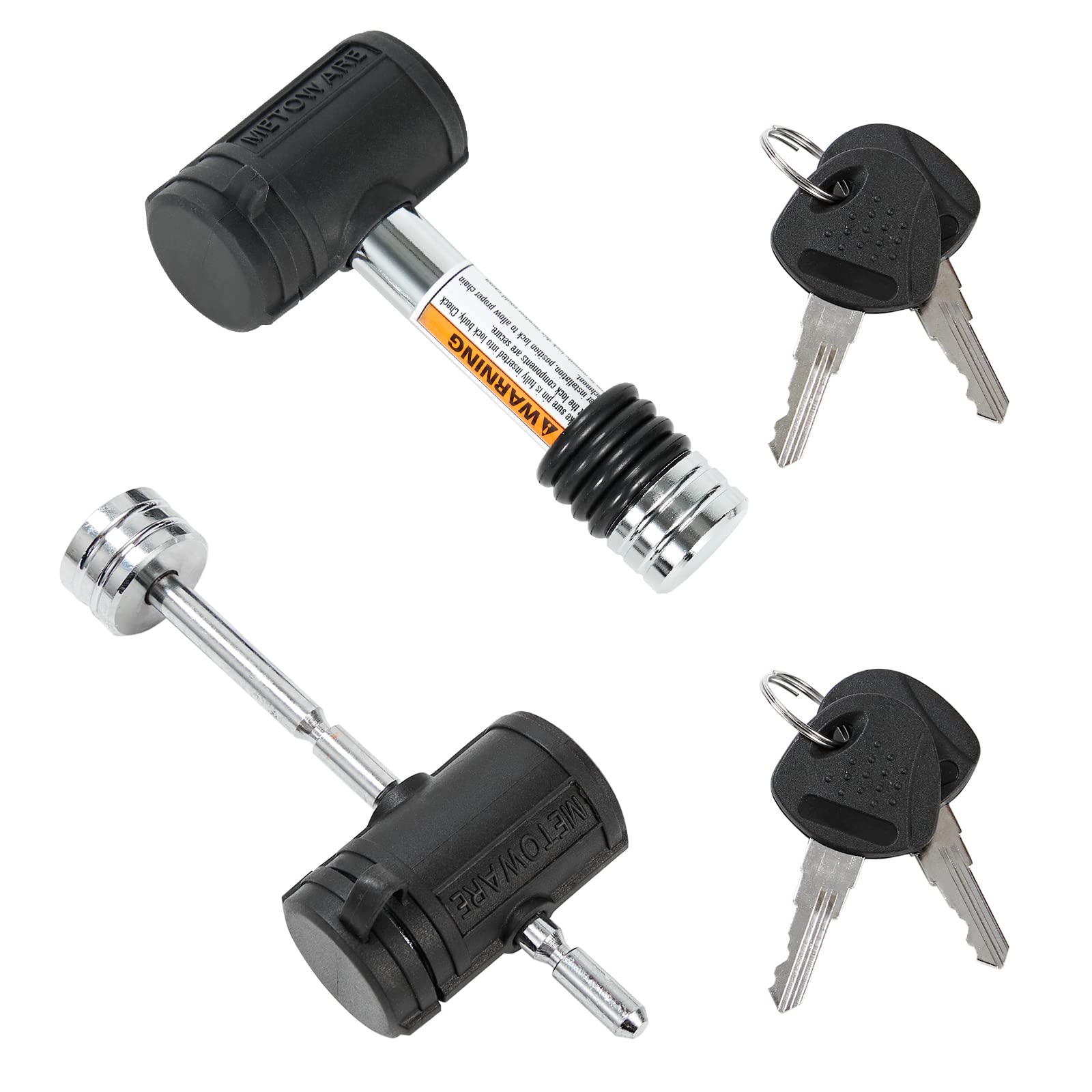 Snapklik.com : Trailer Hitch Lock& Coupler Lock Kit, Swivel Head Hitch ...