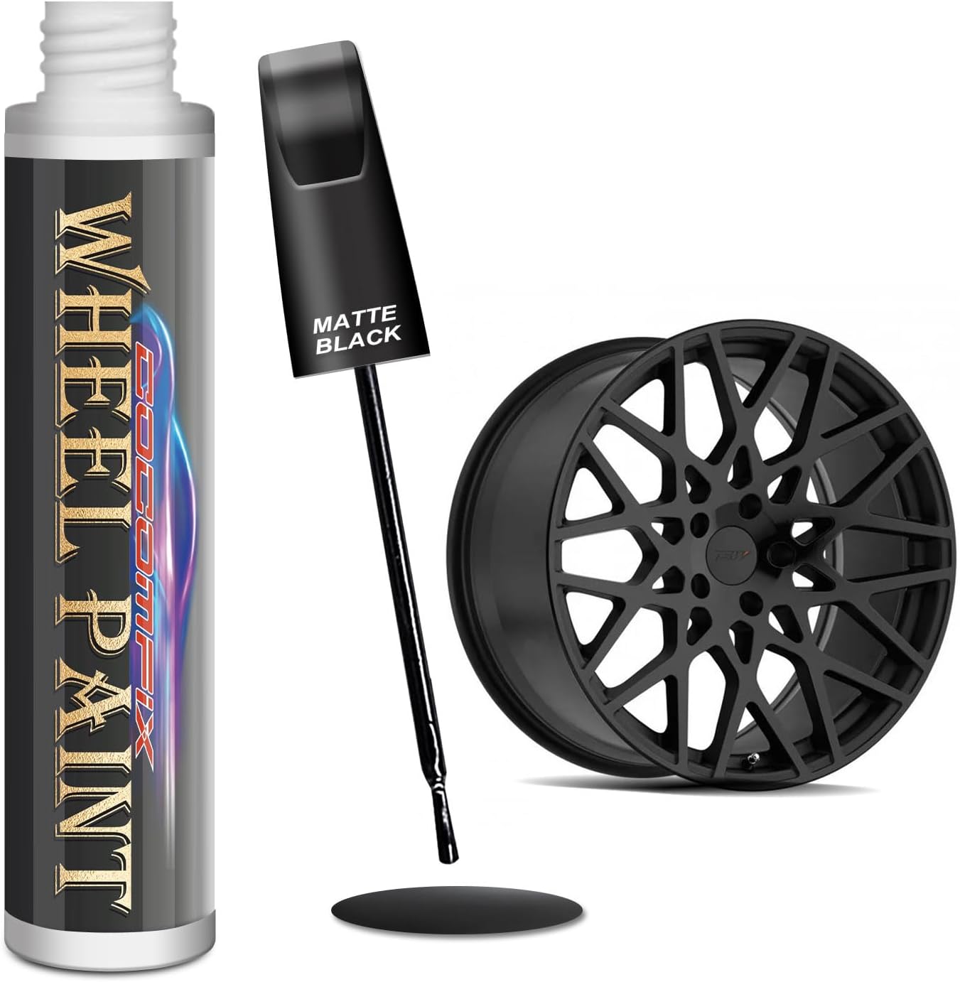 Black Rim Touch Up Paint Pen with Dual-Use, High Adhesive Rim Paint ...