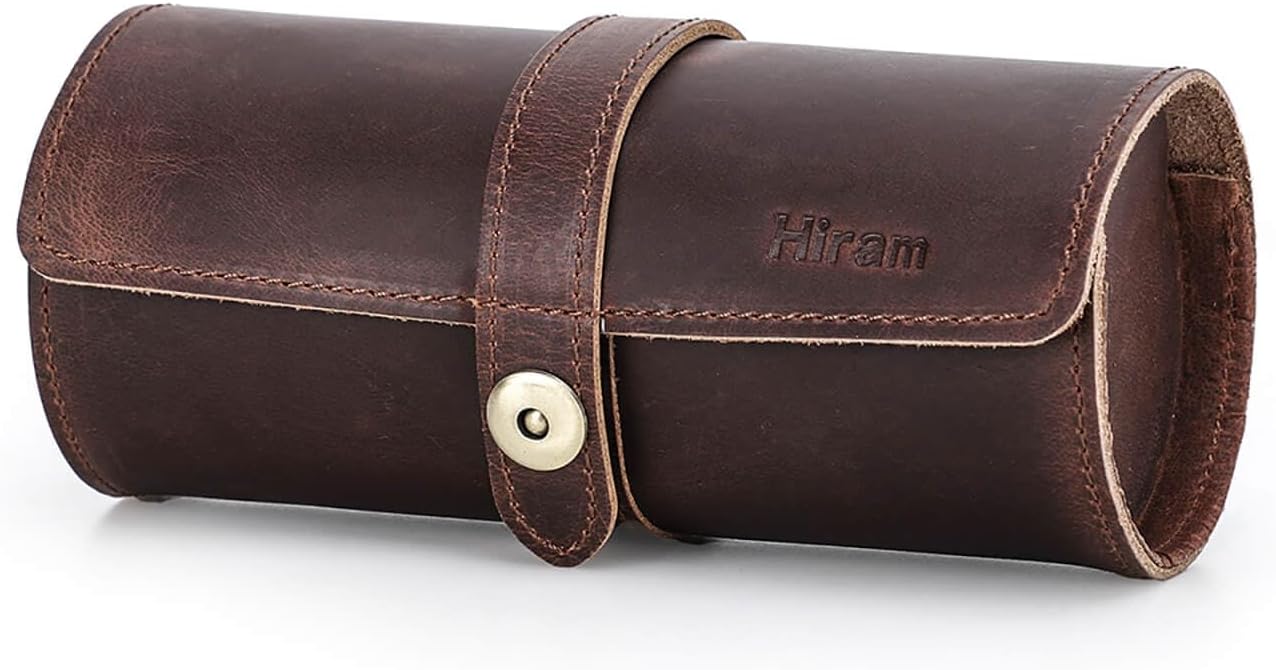 Amazon.com: Guaber Cowhides Jewelry Travel Case Genuine Leather Watch ...