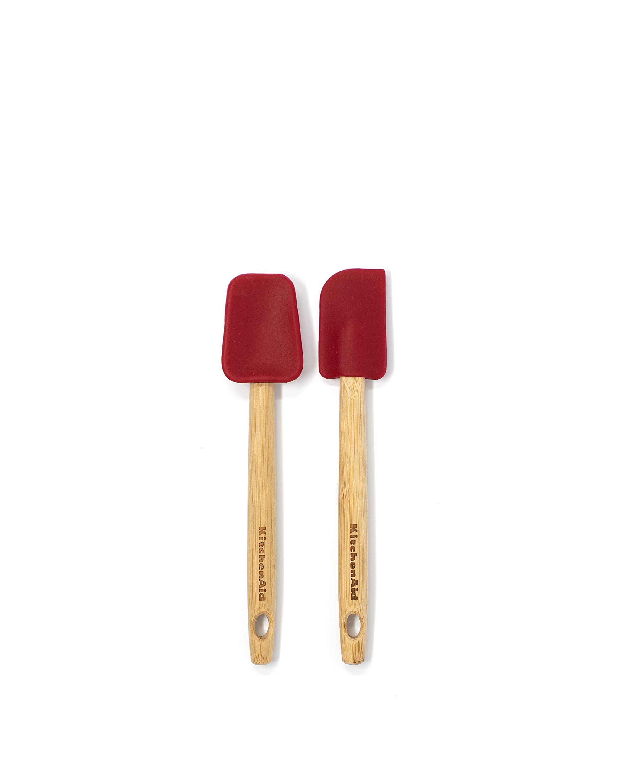KitchenAid - Spatula Set, 2-Piece Mini Silicone Spatulas with Bamboo ...