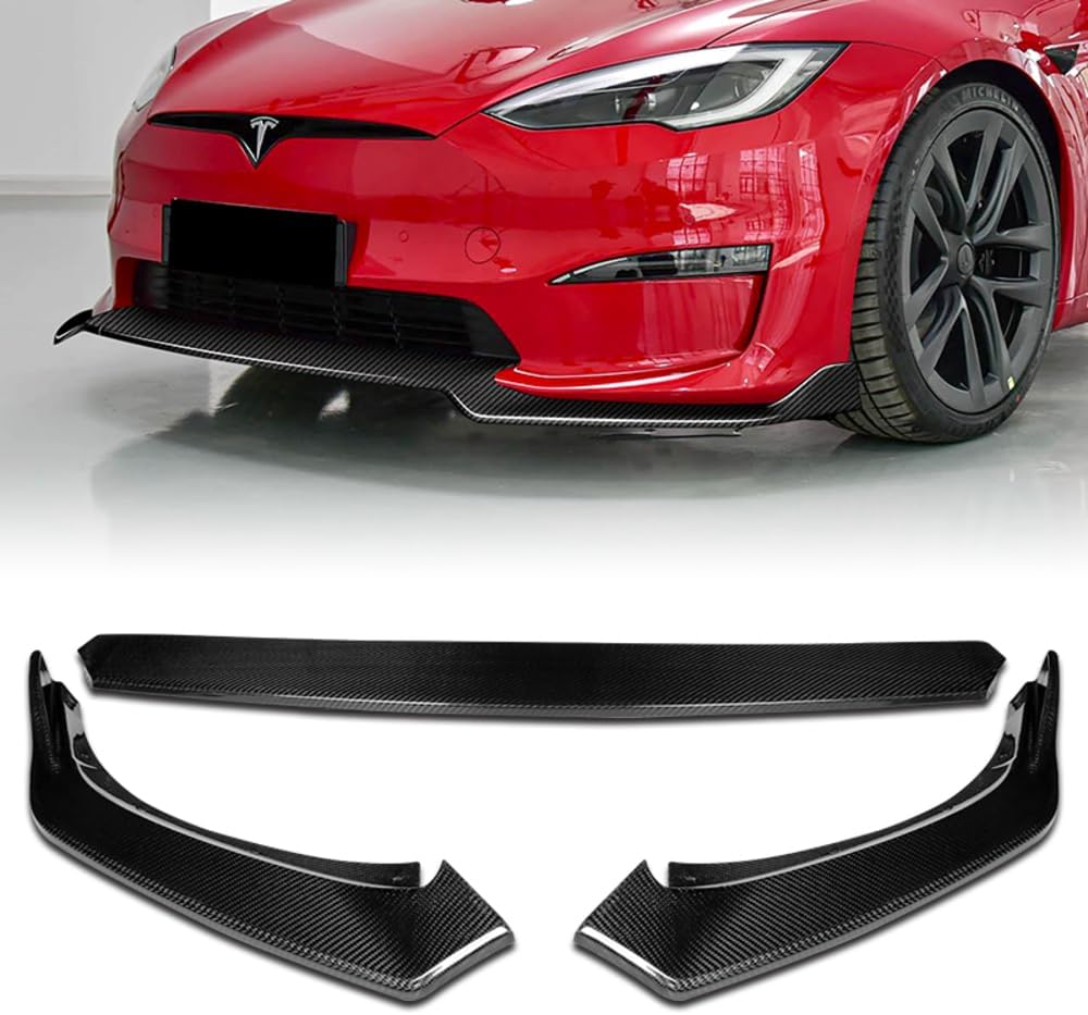 Amazon.com: IKON MOTORSPORTS, Front Bumper Lip Compatible with 2021 ...