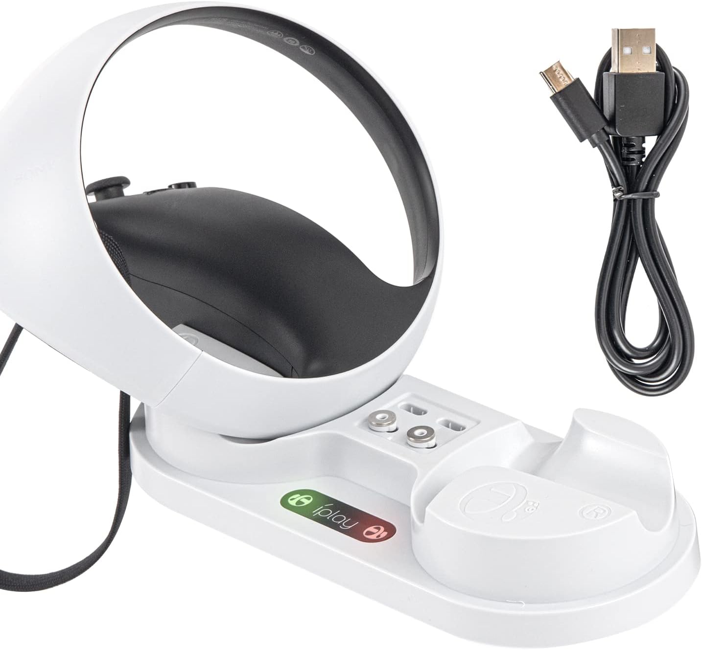 Amazon.com: PSVR 2 Controller Charging Station, PS VR2 Sense Charging Dock, Charging Stand for ...