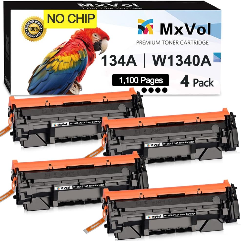 Amazon.com: MxVol 134A Toner Cartridge (No Chip) Compatible Replacement ...