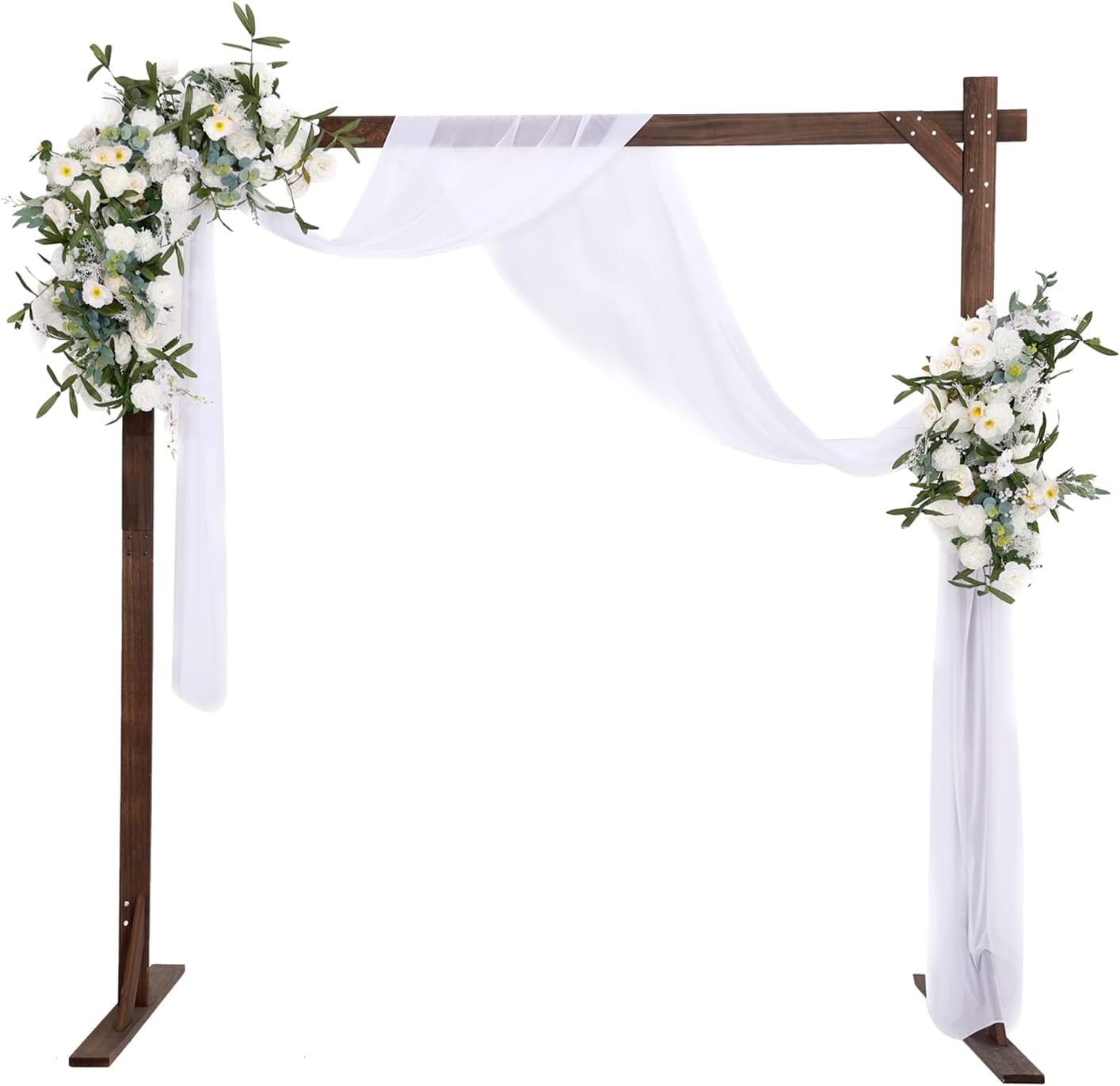 Amazon.com : SHUOTAO Gorgeous Wooden Arch - Rustic Square Arbor for ...