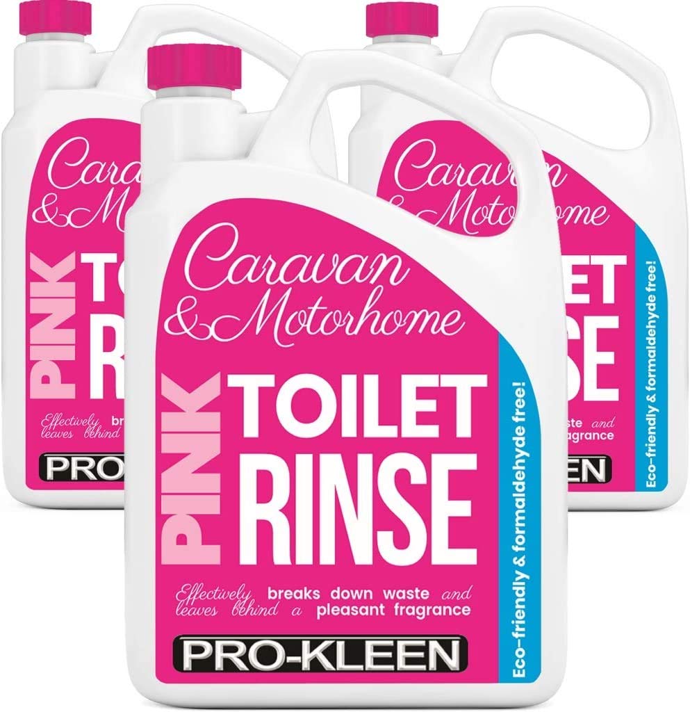 Pro-Kleen Pink Toilet Chemical Rinse Solution Fluid Cleaner 6L for ...