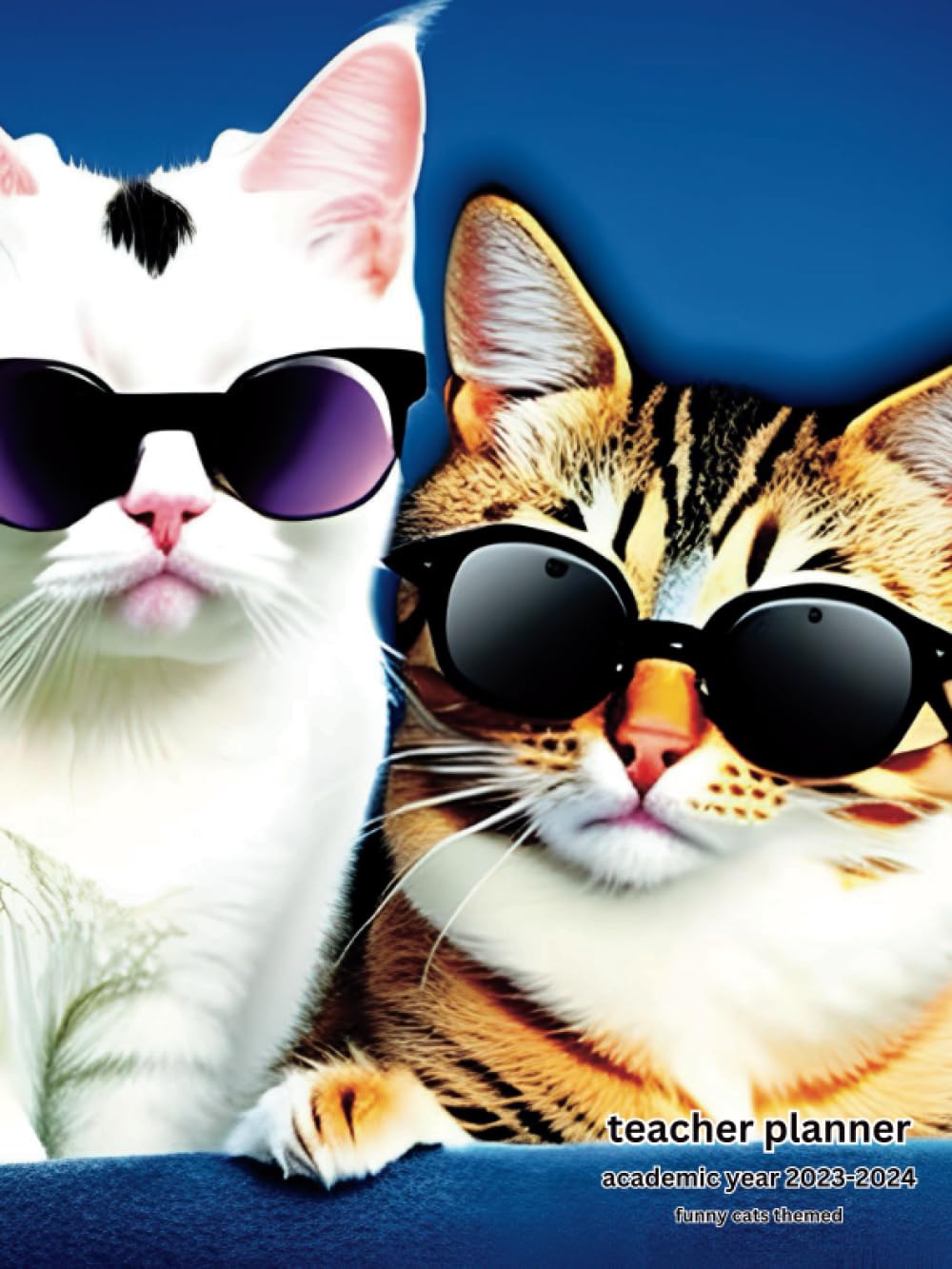 Amazon.com: Teacher Lesson planner 2023-2024 Acadmic year: Funny Cats ...