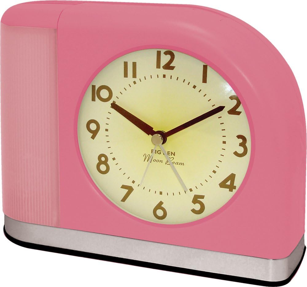 Amazon.com: Westclox 1950 Big Ben Moonbeam Pink Alarm Clock 43007X ...