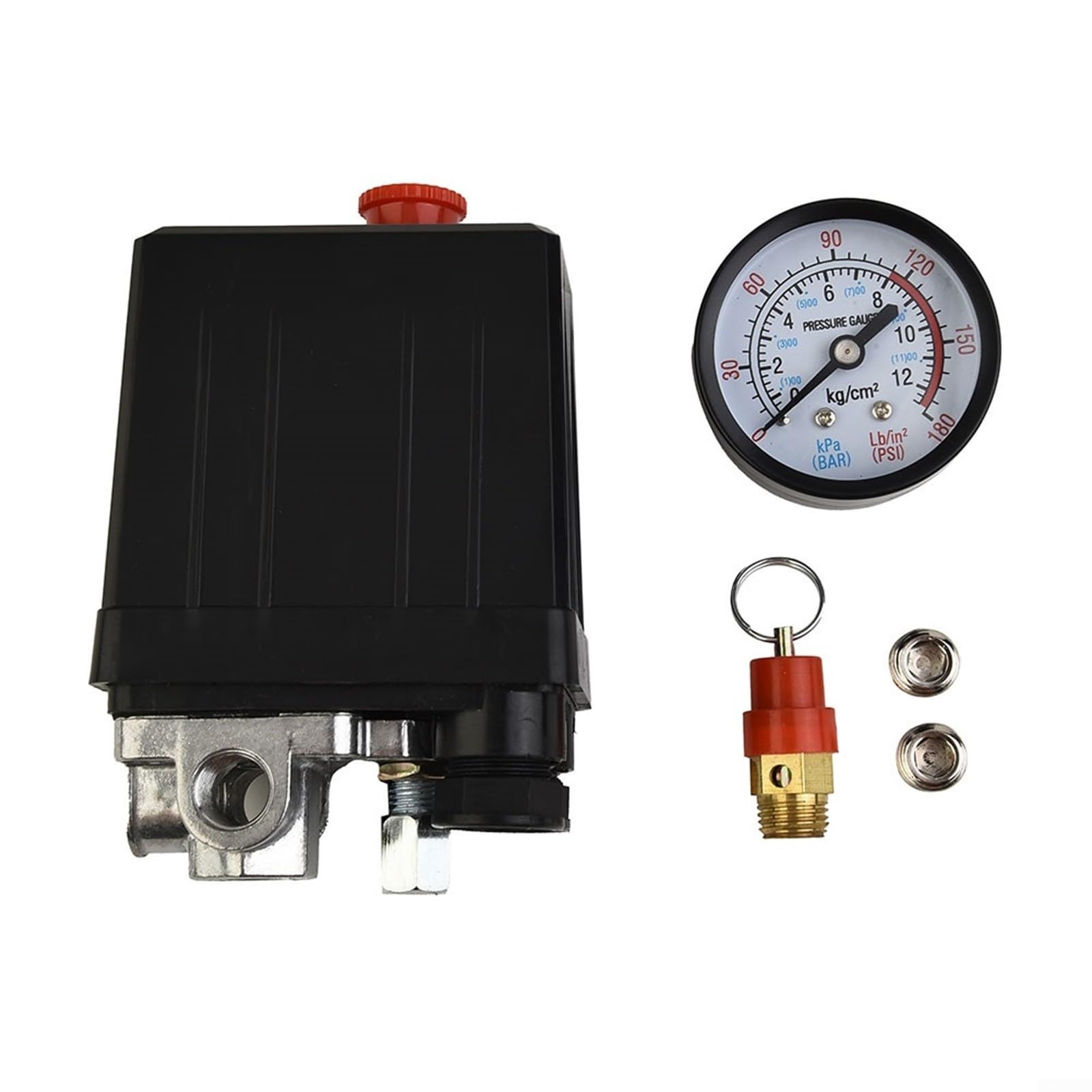 Buy Adjustable 175Psi Air Compressor Pressure Switch, 4-port Air ...