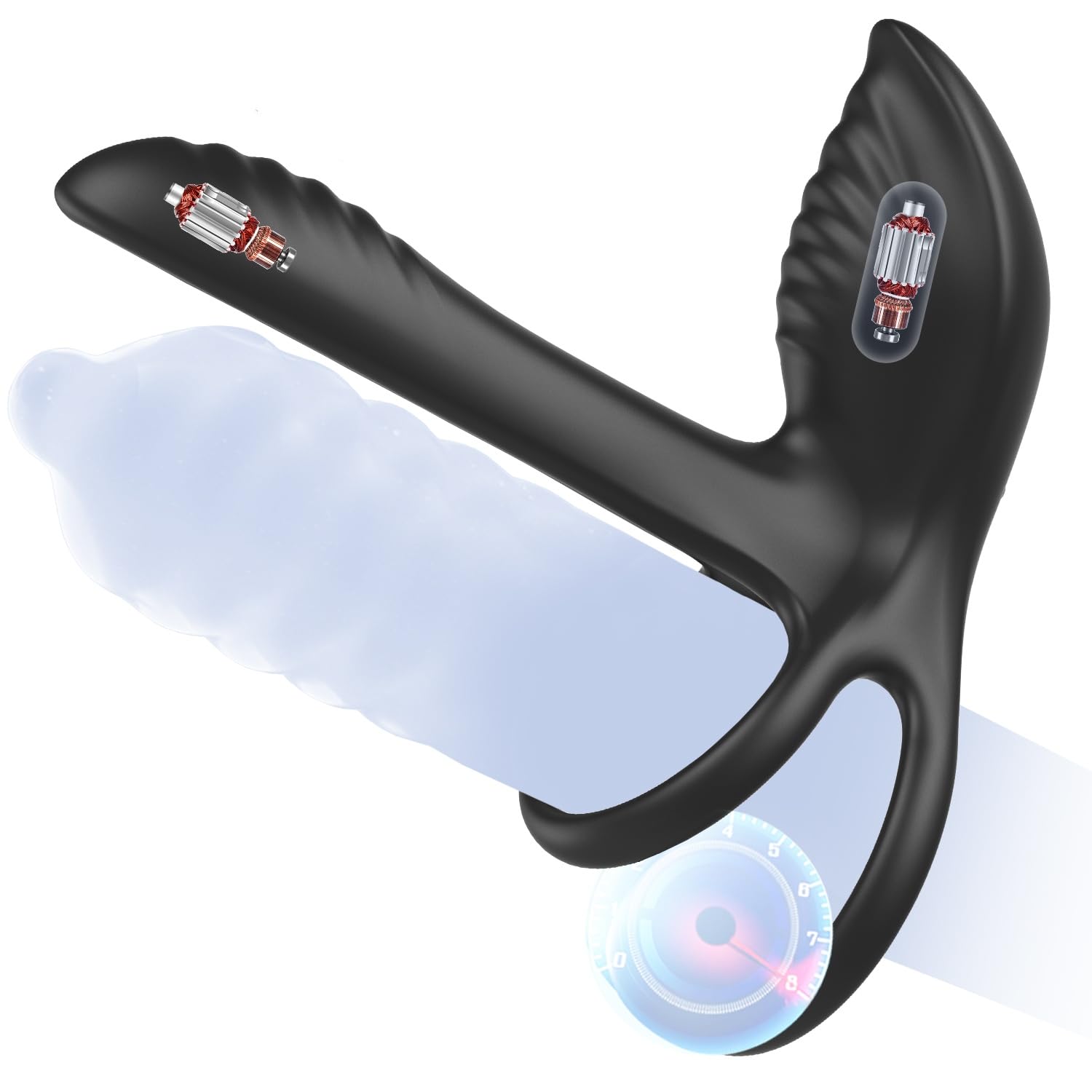 Amazon.com: Vibrating Cock Ring Prostate Massager Sex Toys for Men, APP ...