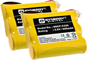 Amazon.com: Synergy Digital Cordless Phone Batteries, Compatible with ...