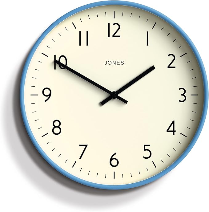 Amazon.com: JONES CLOCKS® Studio Round Wall Clock - Round Clock ...